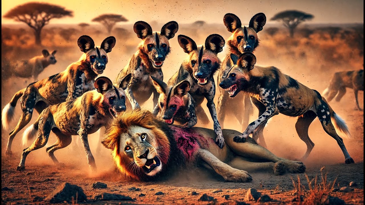 The Boldness and Intelligence of African Wild Dogs in the Battle for ...