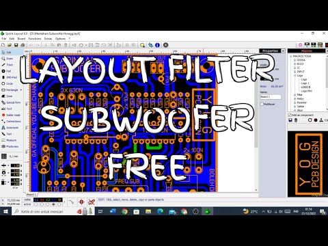 LAYOUT FILTER SUBWOOFER FREE - YouTube