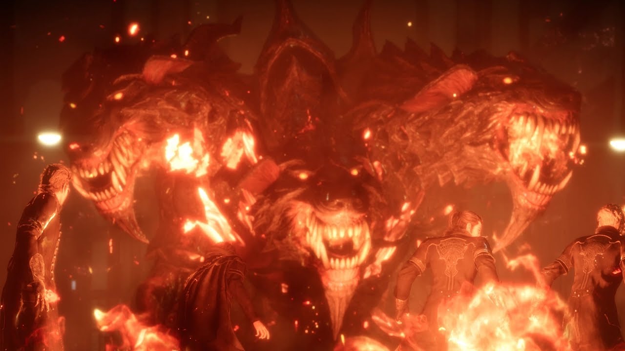 Final Fantasy XV PC - Cerberus Boss Fight with Secret Cor Cutscene (4K ...