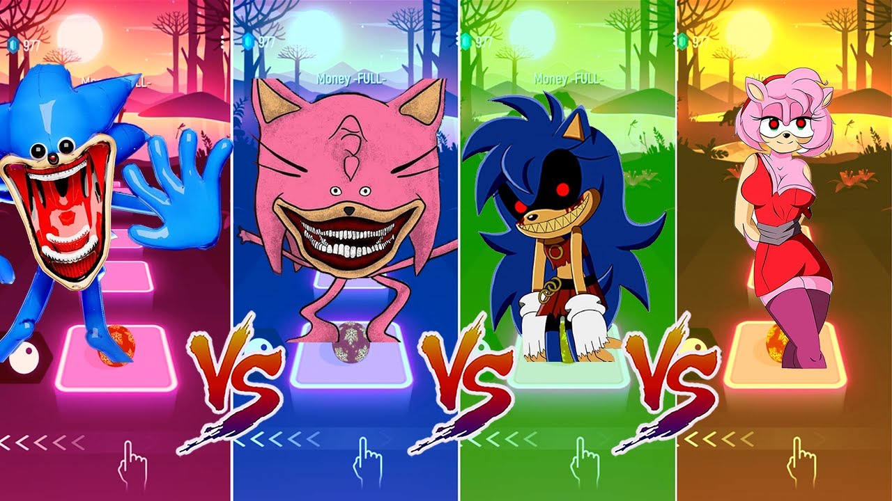 Shin Sonic Tapes vs Shin Amy Tapes vs Sonic EXE vs Hot Amy EXE Tiles ...
