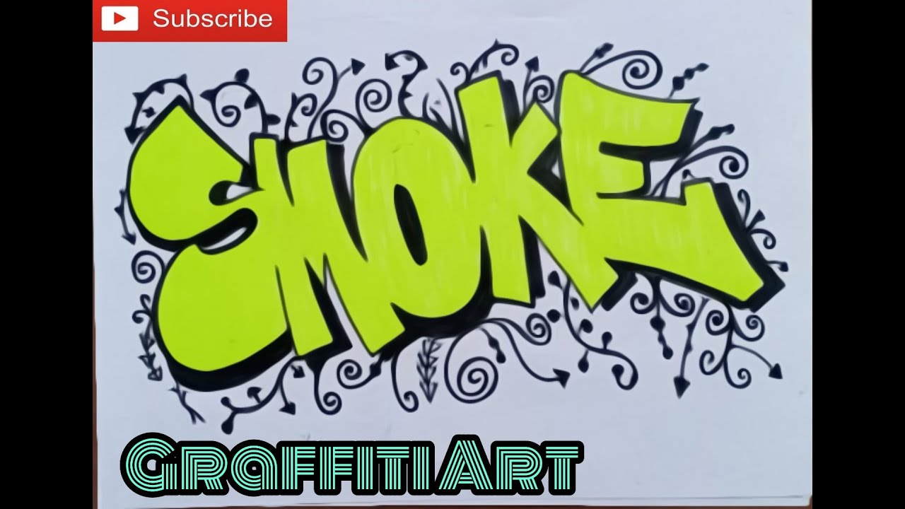 SMOKE | Graffiti Art | Draw With Simon ️ - YouTube