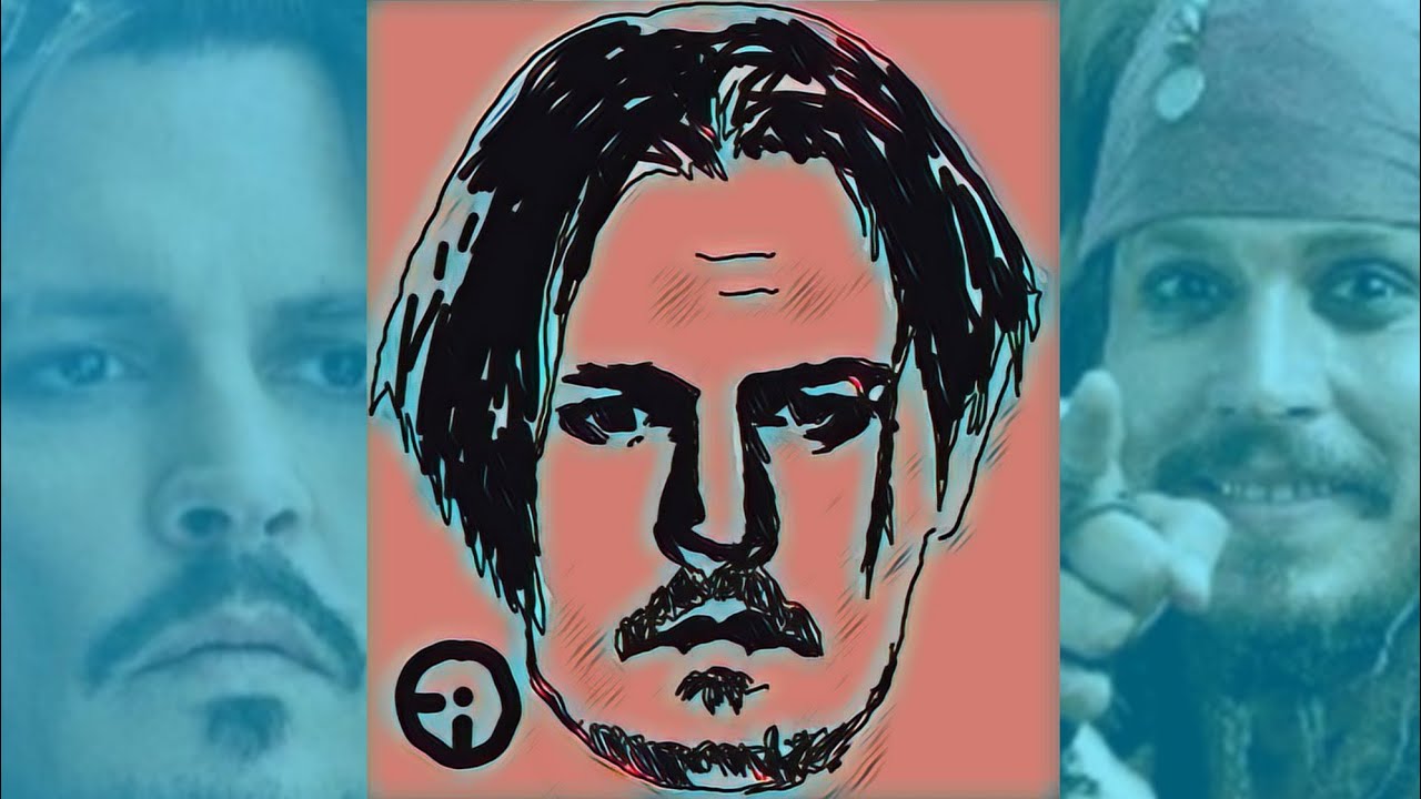 JOHNNY DEPP Live Drawing of Sketch Easy - NFT - YouTube