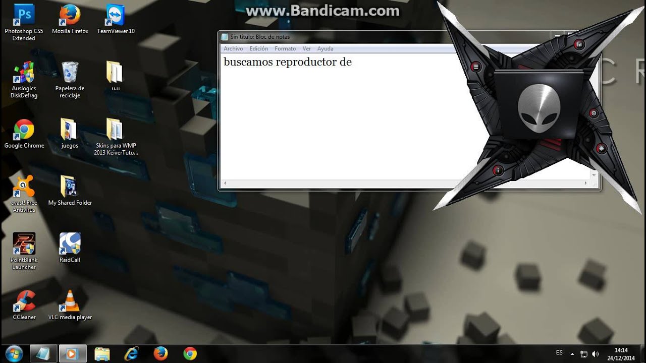 Skins alienware para windows media player - YouTube