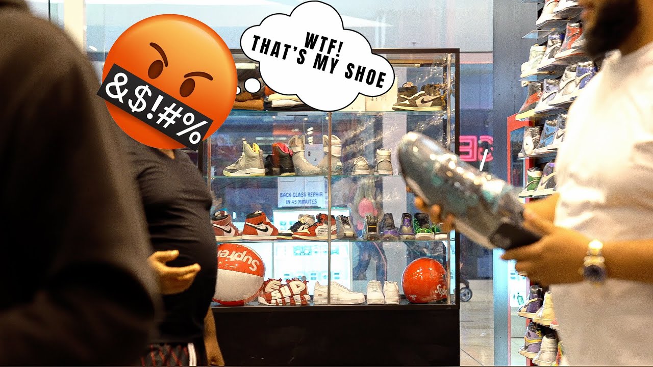 ANGRY CUSTOMER! CURSED AT US! PRANKING CUSTOMERS IN STORE! KICKCLUSIVE ...