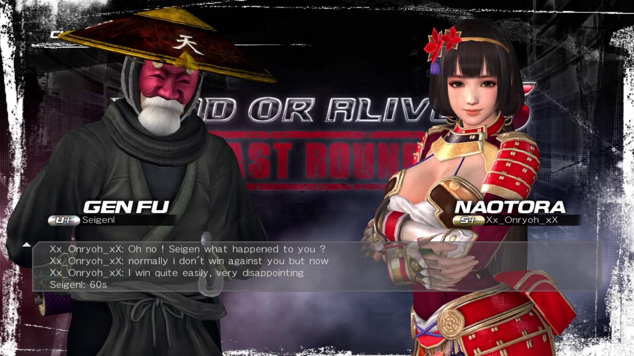 DEAD OR ALIVE 5 Last Round gen fu matches 32 - YouTube