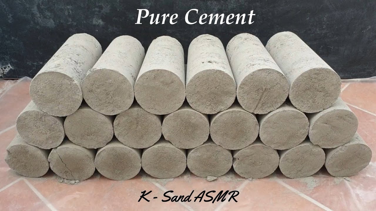 Soft Satisfying Dusty Pure Cement Rolls Dry Crumbling😍😋😋 Stress Relief ...