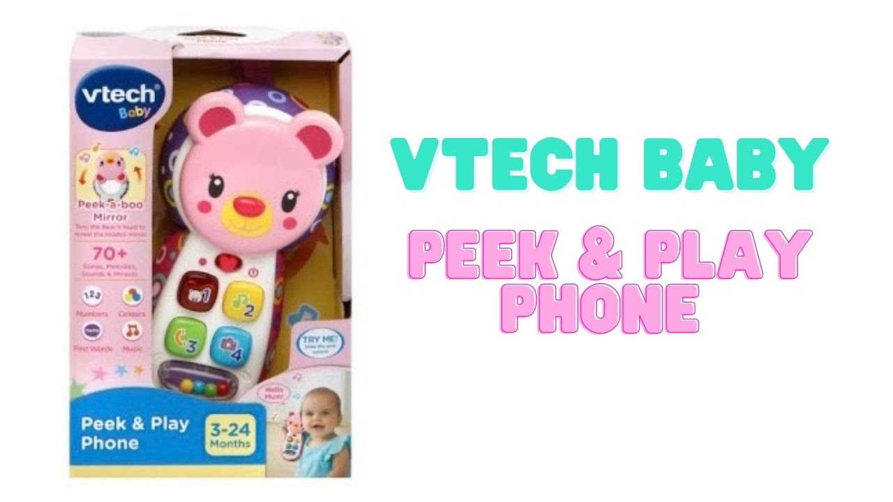VTech Peek & Play Phone Pink #toys #toychildren #children #baby - YouTube