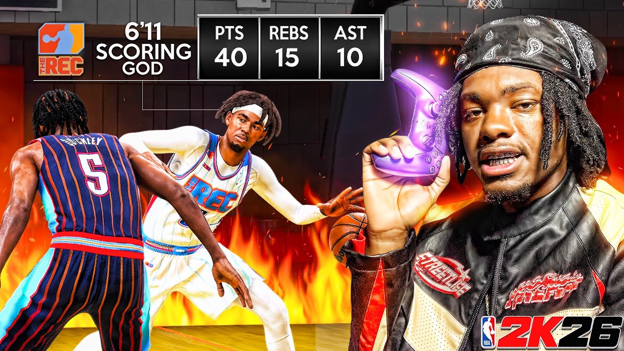 This GLITCHY 6'11 DEMI GOD DOMINATED RANDOM REC In NBA 2K26 - YouTube