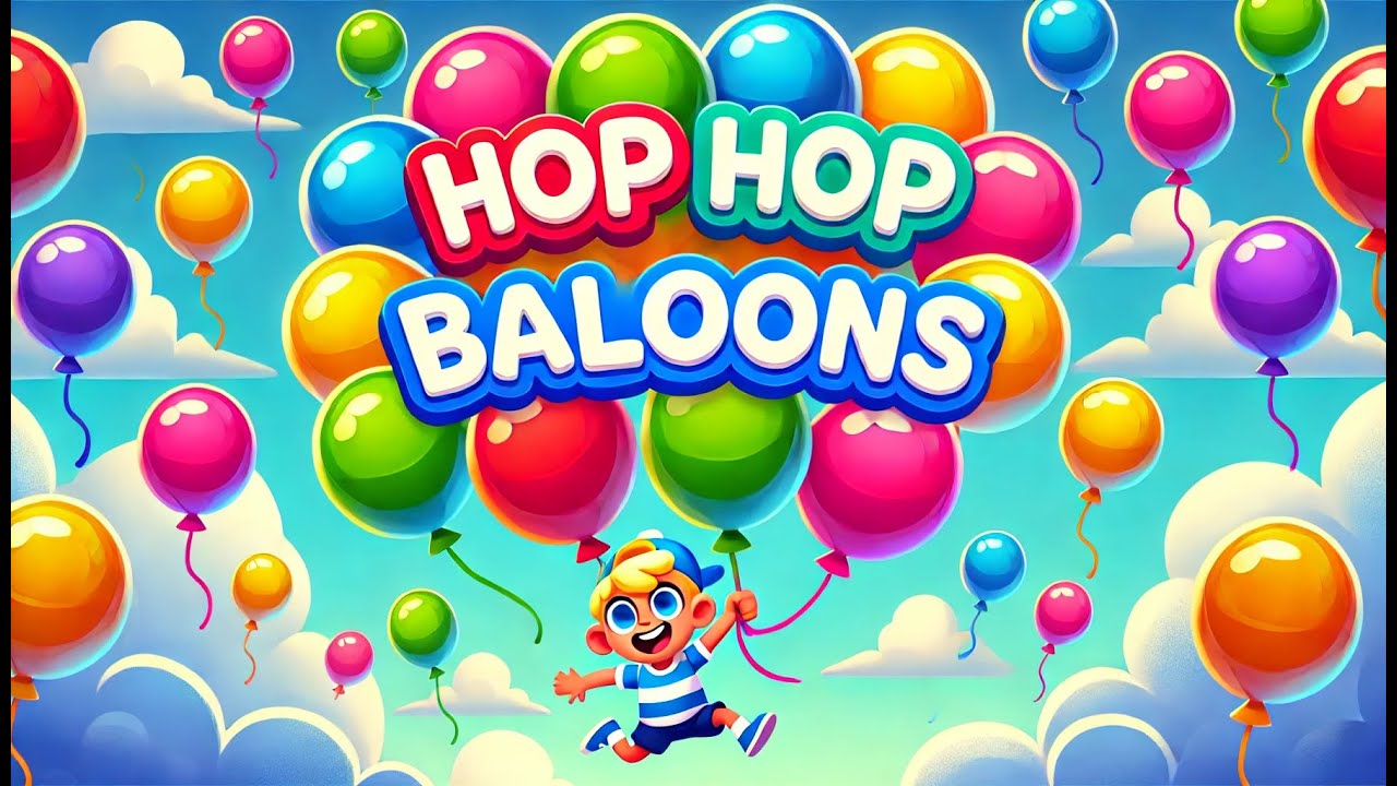 Hop Hop Balloons! 🎵 Fun Kids Song with Colors & Joy! - YouTube