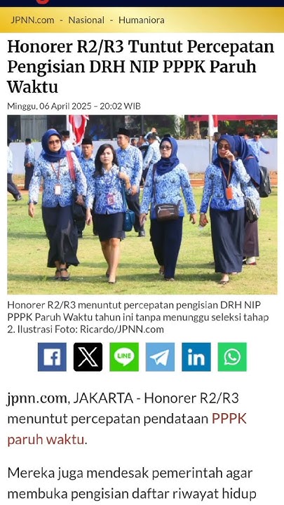 Honorer R2/R3 Tuntut Percepatan Pengisian DRH NIP PPPK Paruh Waktu - YouTube