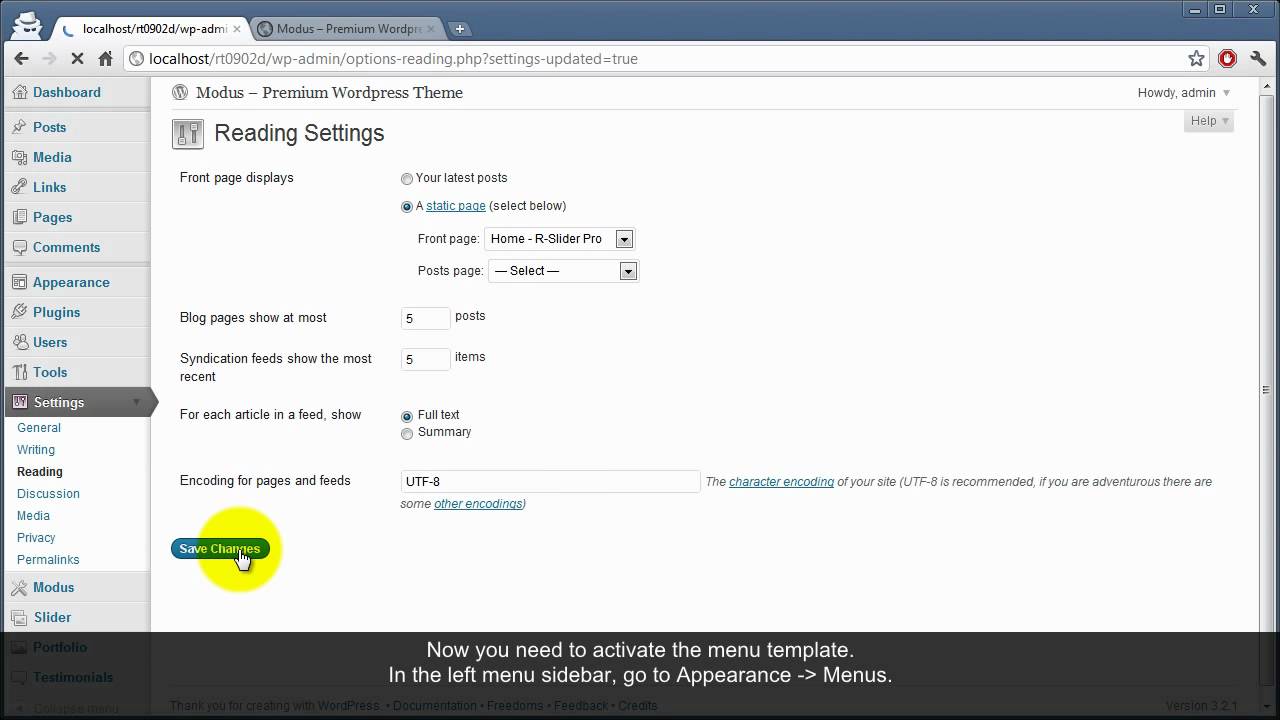 MODUS - Theme Installation - YouTube