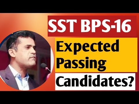 SST BPS16 || Expected Passing Candidates ? || SPSC Test - YouTube
