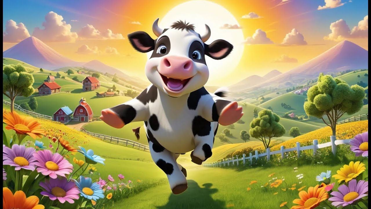Baby Moo Moo Dancing | Fun Farm Dance Song for Kids | Energetic Nursery ...