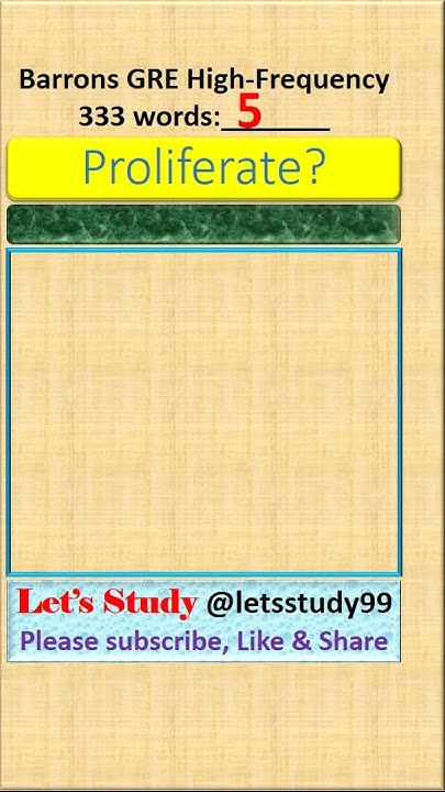 Barrons 333 GRE vocab Quiz 4-6 Let's Study #shorts #vocabulary #quiz - YouTube