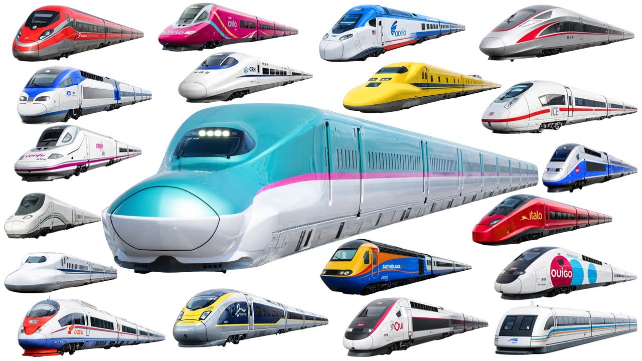 High-Speed Train Names for Kids | Types of Trains | Learn Train ...