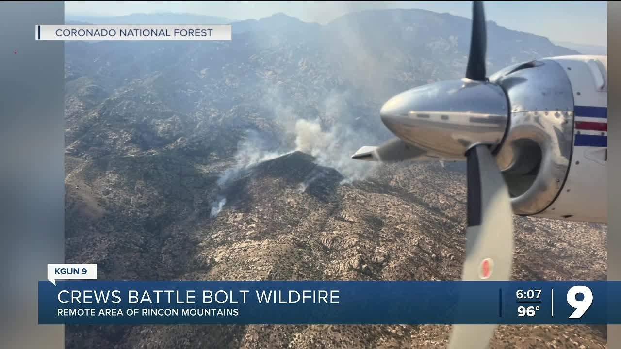 Bolt Fire grows to 200 acres in Rincons - YouTube
