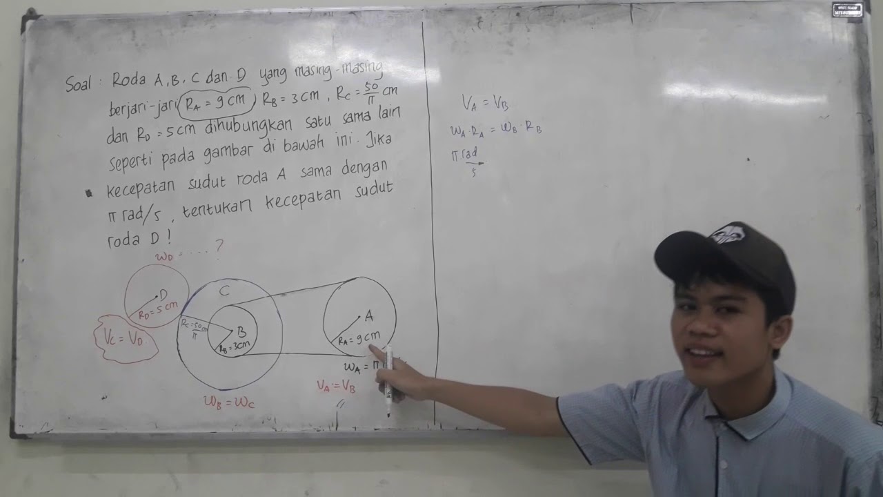 Pembahasan Soal Hubungan Roda-roda, Gerak Melingkar - YouTube