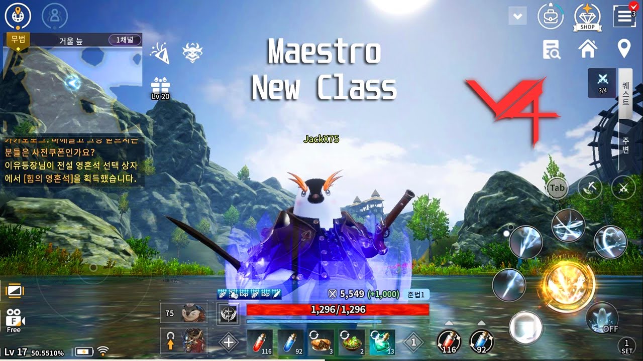 V4 Mobile - Maestro New Class All Skills Gameplay vs Devil Chaser Mode ...