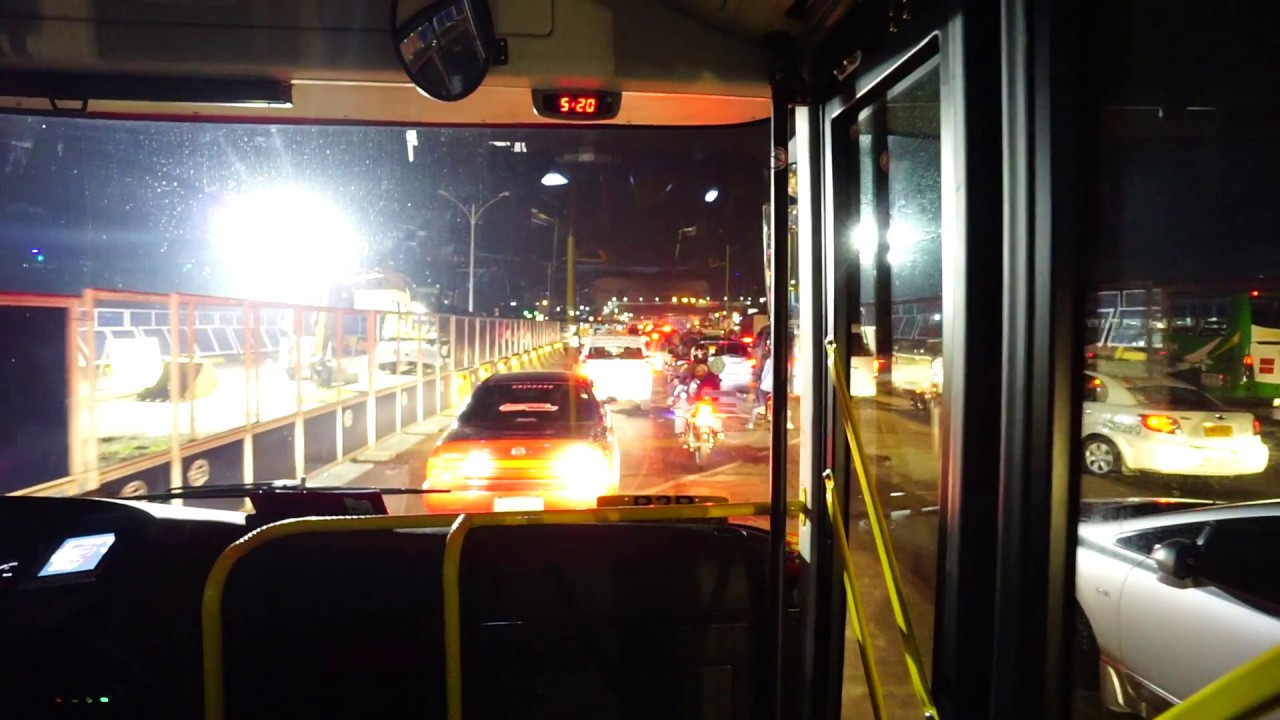 Philippines, early morning P2P bus ride from Robinson Fairview to ...