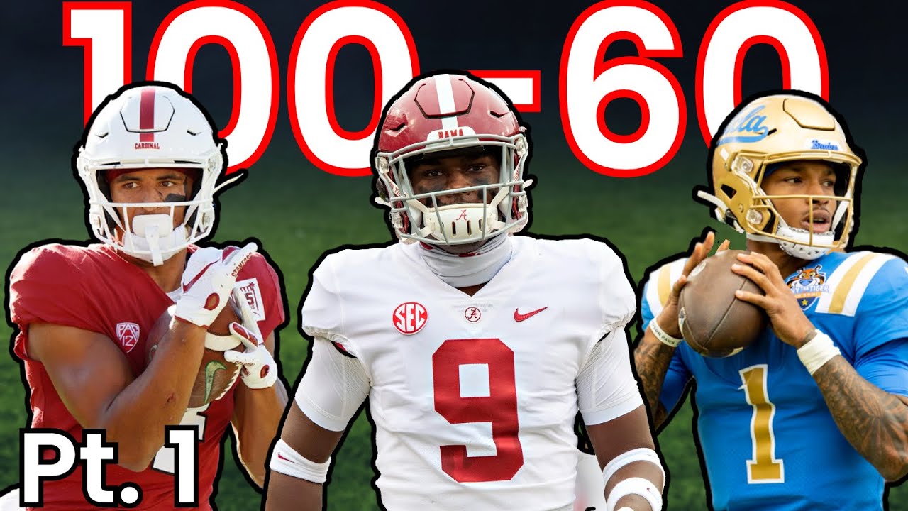 Top 100 Draft Prospects in the 2023 NFL Draft - Part 1: 100- 60 - YouTube