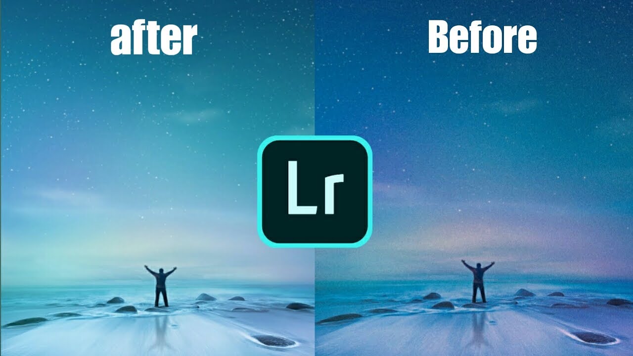 How to make Dark Blue effect in Adobe Lightroom - YouTube