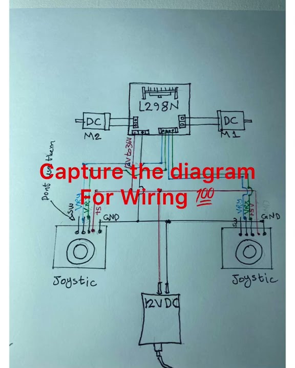 Joystick and L298N without Arduino to control DC Motors - YouTube