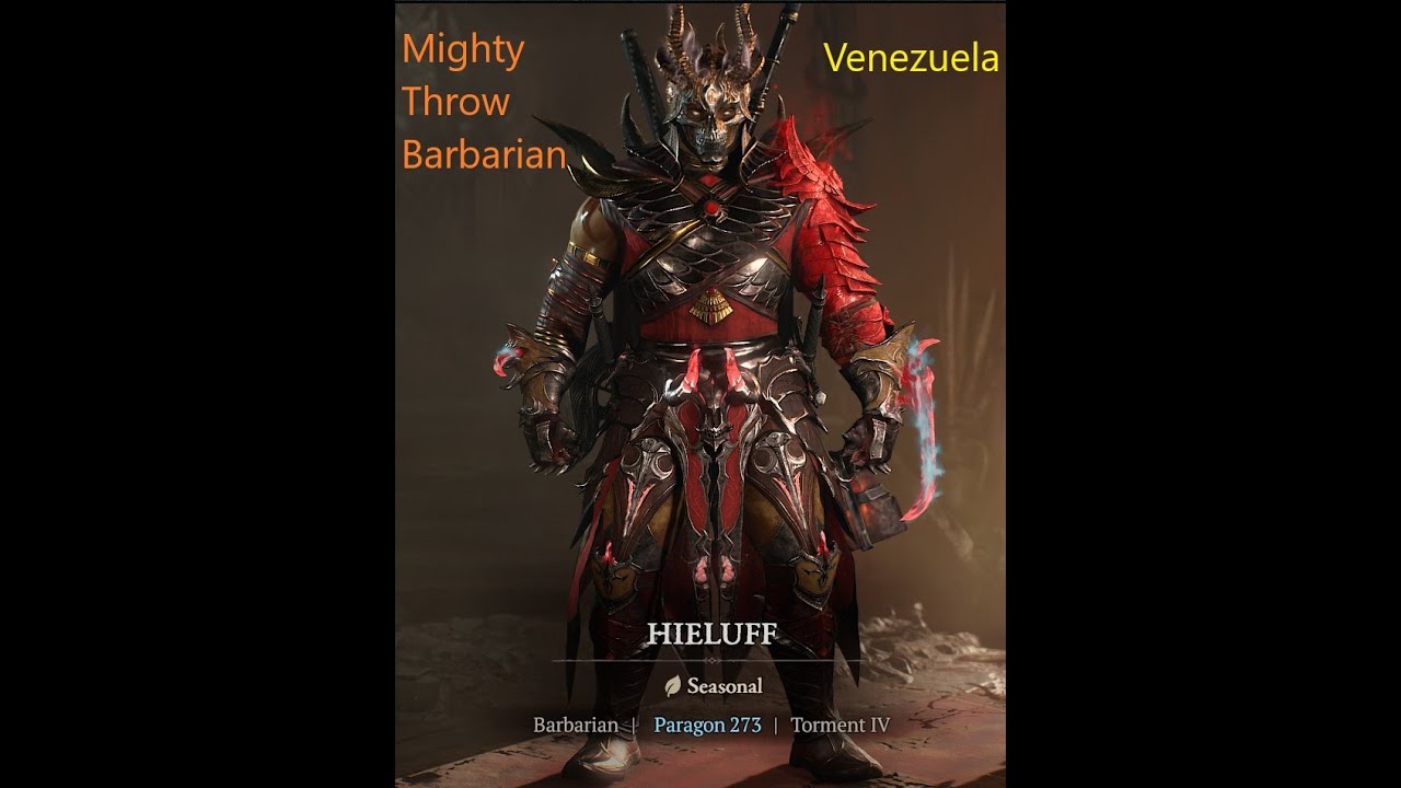 Diablo IV Vessel of Hatred - Mighty Throw Barbarian Season 6 - Push PIT ...
