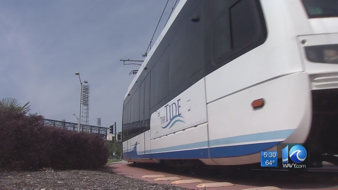 HRT developing new light rail routes to Naval Station Norfolk - YouTube