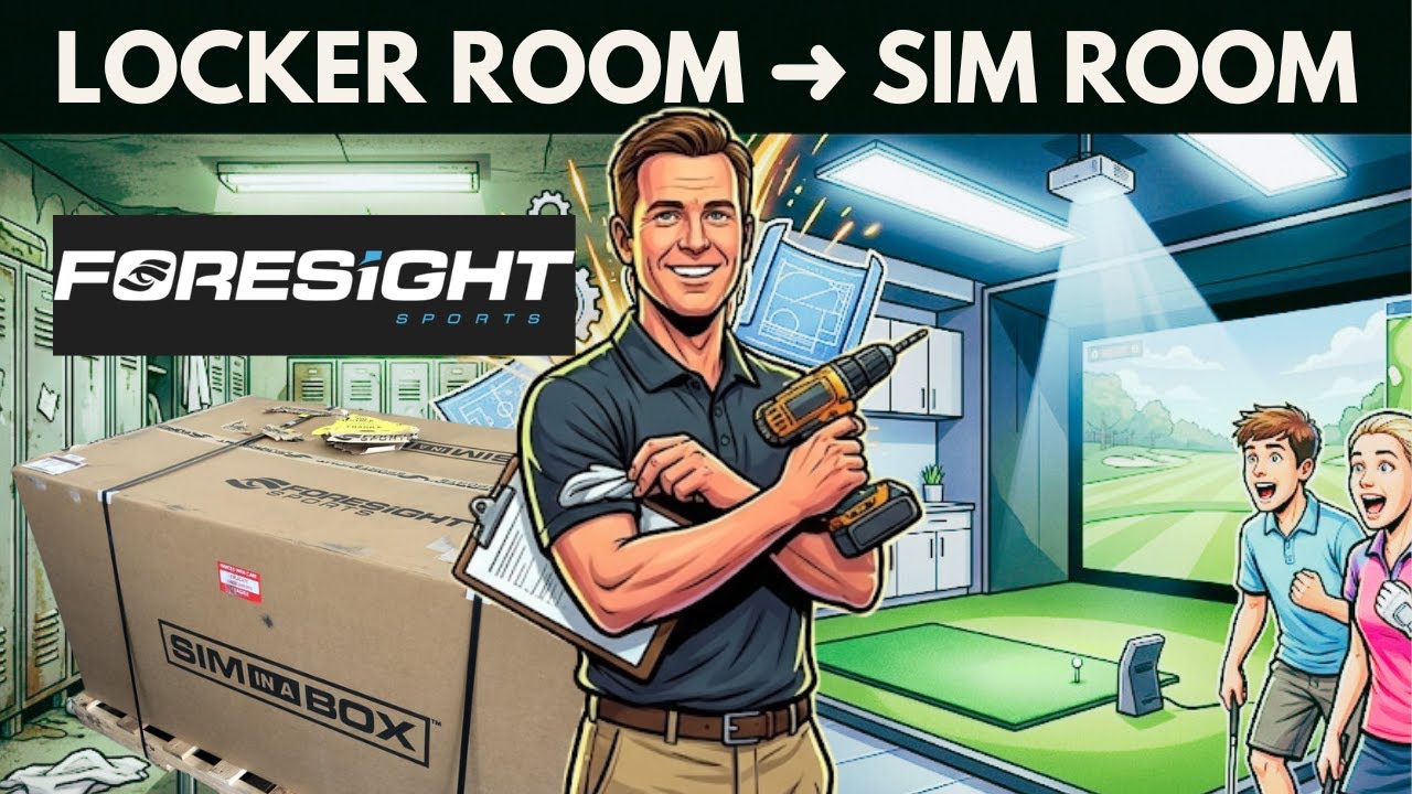 H.S. Golf Team converts locker room into golf SIM room with @Foresight ...