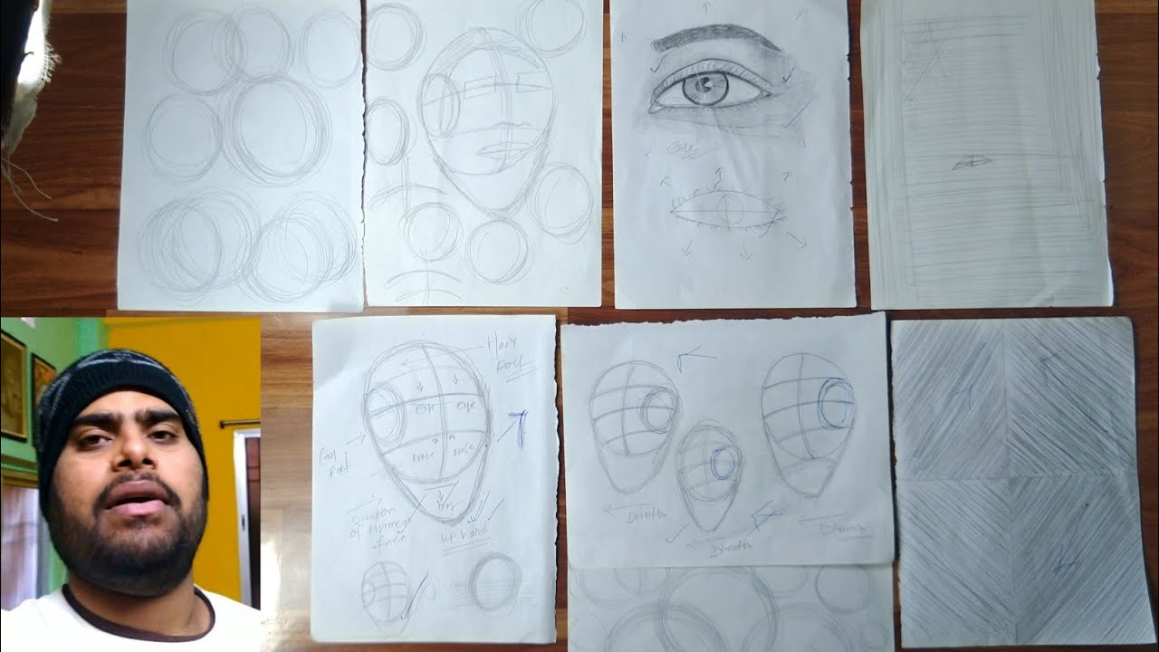Full Day Drawing Practice 😥 - YouTube