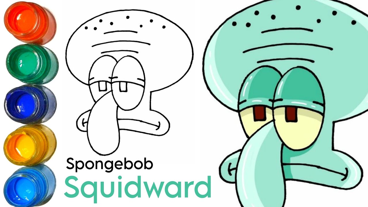 How to Draw Squidward Tentacles ( Spongebob ) Easy - YouTube