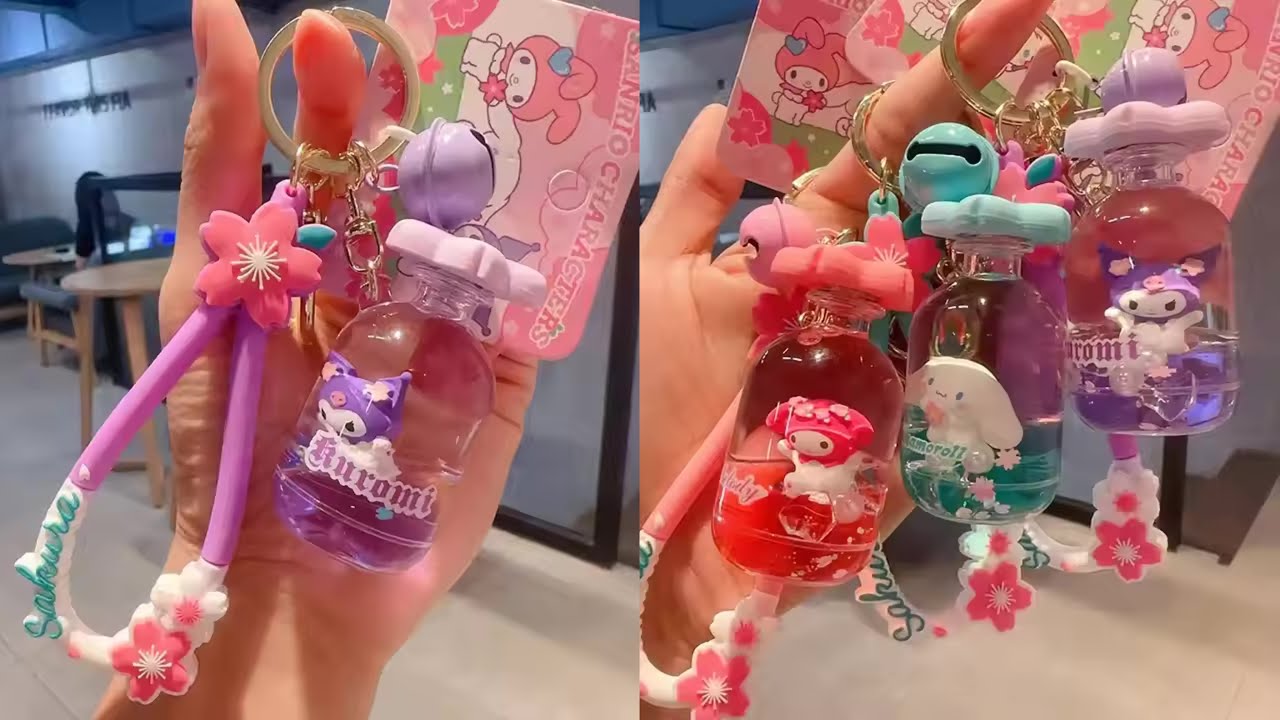 How to make cute liquids keychains at home 🌷/ easy keychain ideas ...