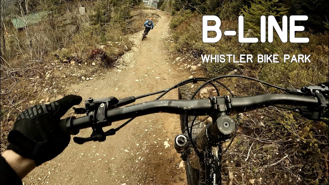 B-Line Whistler Bike Park on a Hardtail Downhill Mountain Bike POV ...