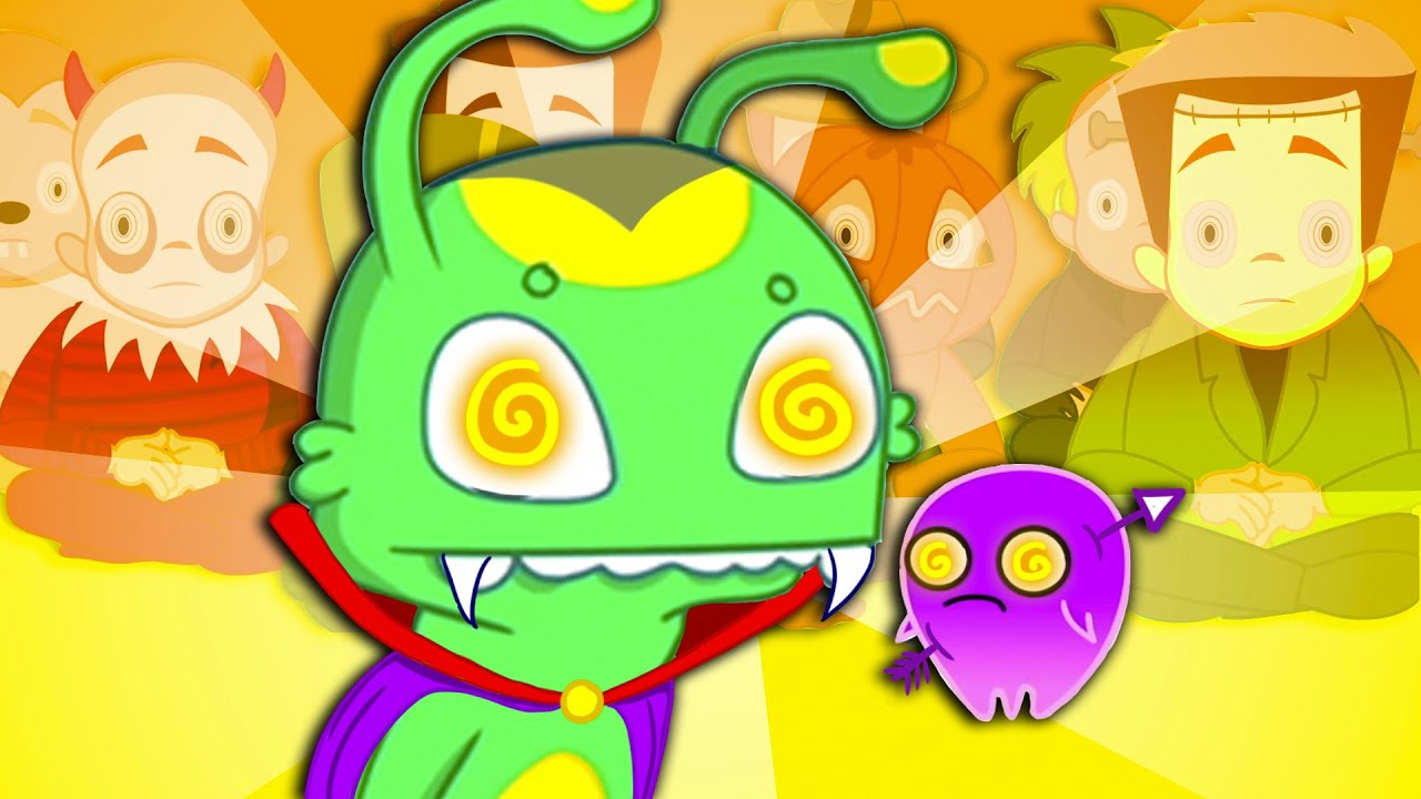 Groovy The Martian HALLOWEEN Full episodes HYPNOTIZED KID by a WITCH ...