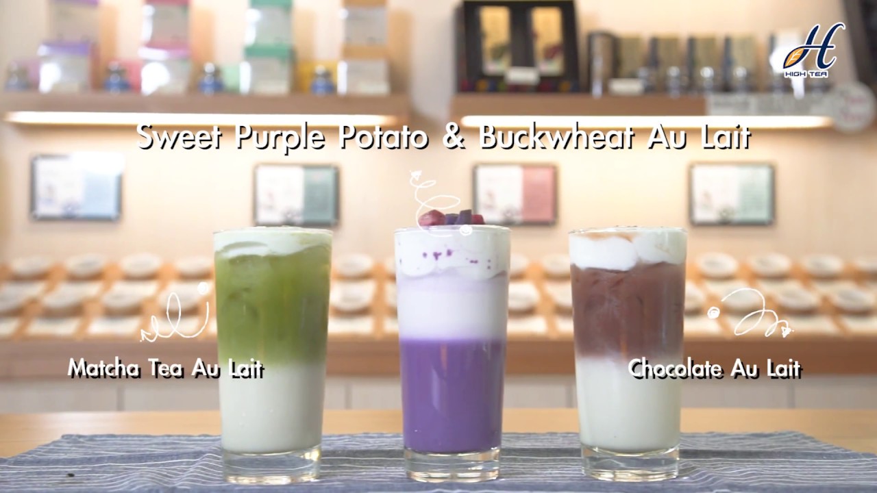 High Tea Sweet Purple Potato & Buckwheat Au Lait - YouTube