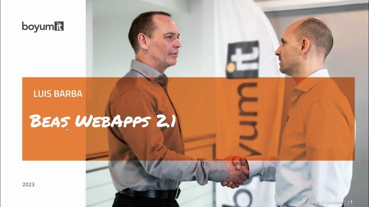 Beas Manufacturing Web Apps 2.0 (Webinar en Español) - YouTube