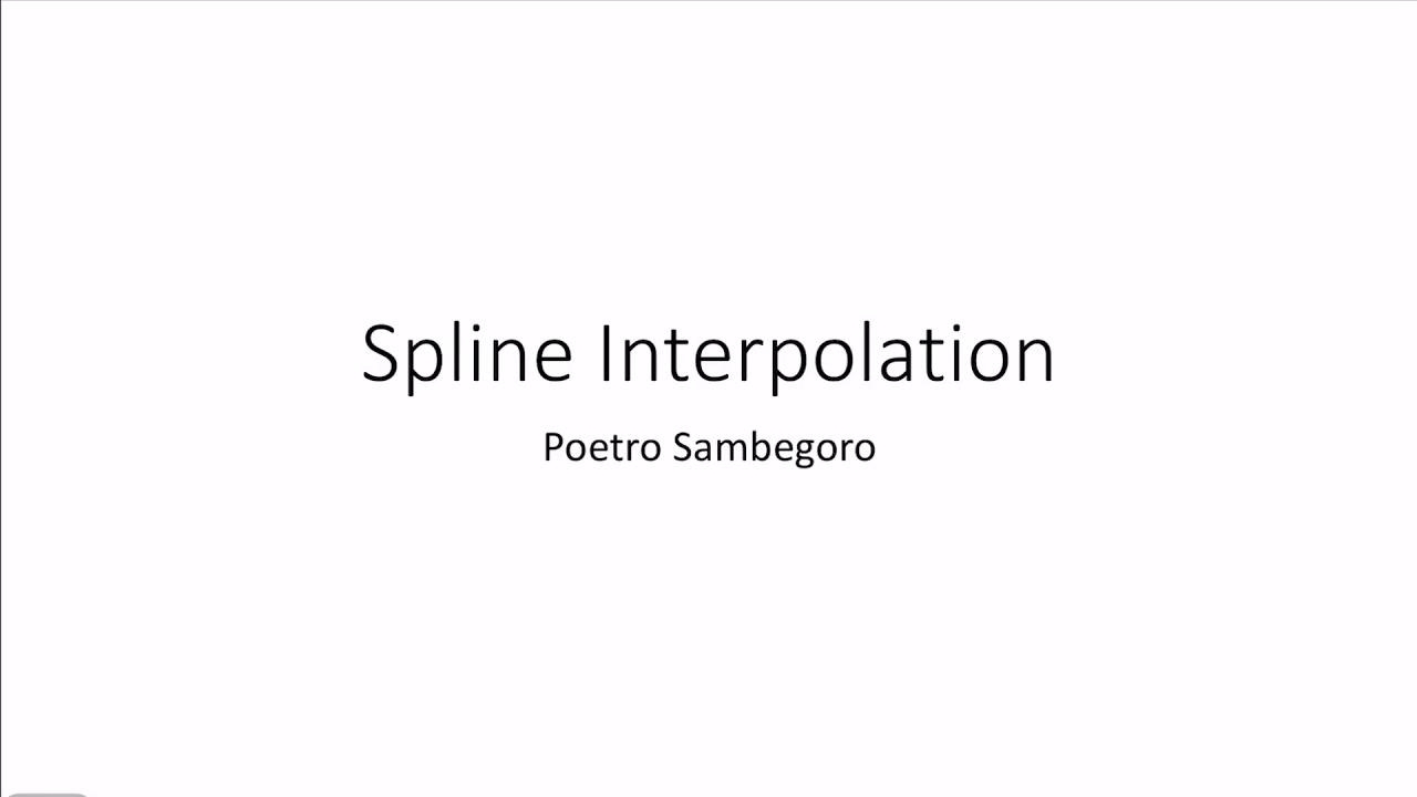 Interpolasi Spline - YouTube