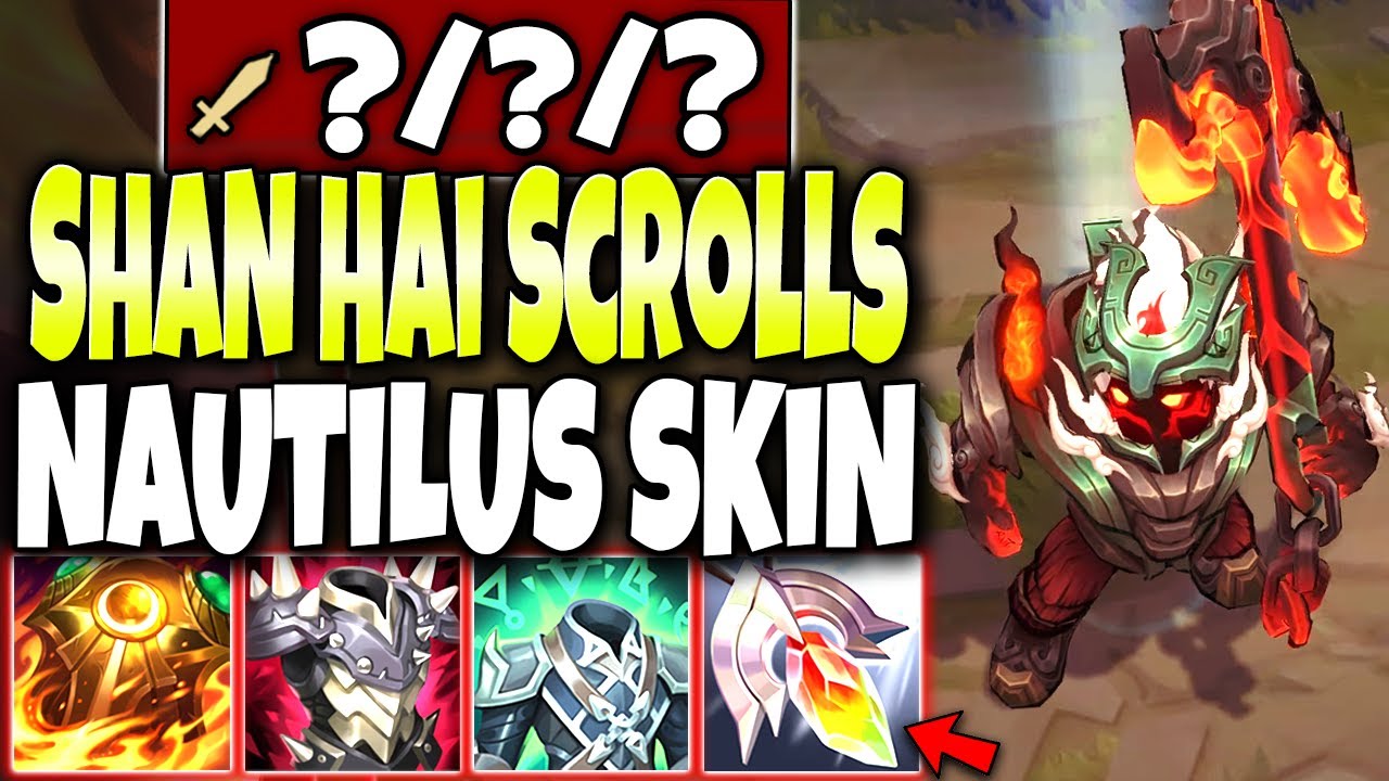 *4v5 EPIC COMEBACK* Shan Hai Scrolls Nautilus New Skin looks OP 🔥 LoL ...