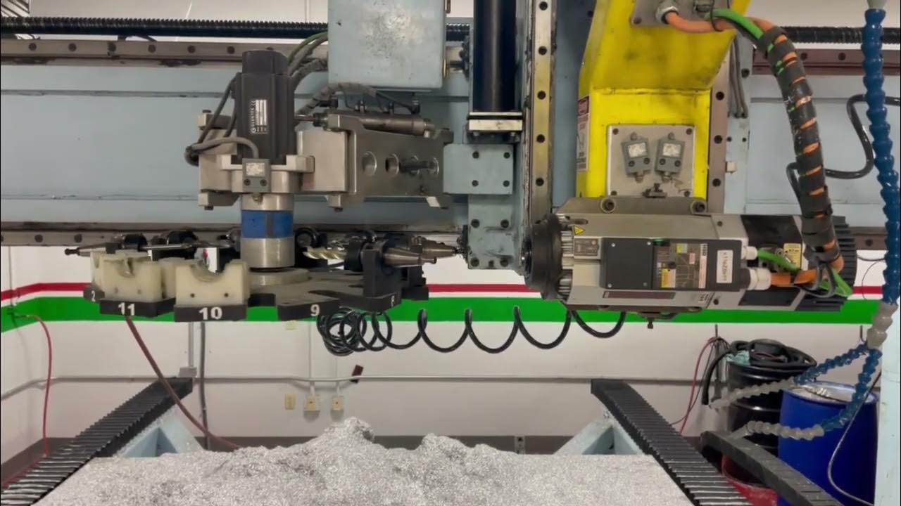 2004 DMS 5-Axis CNC Router with 10' x 15' Table and 48" Z-Axis - YouTube