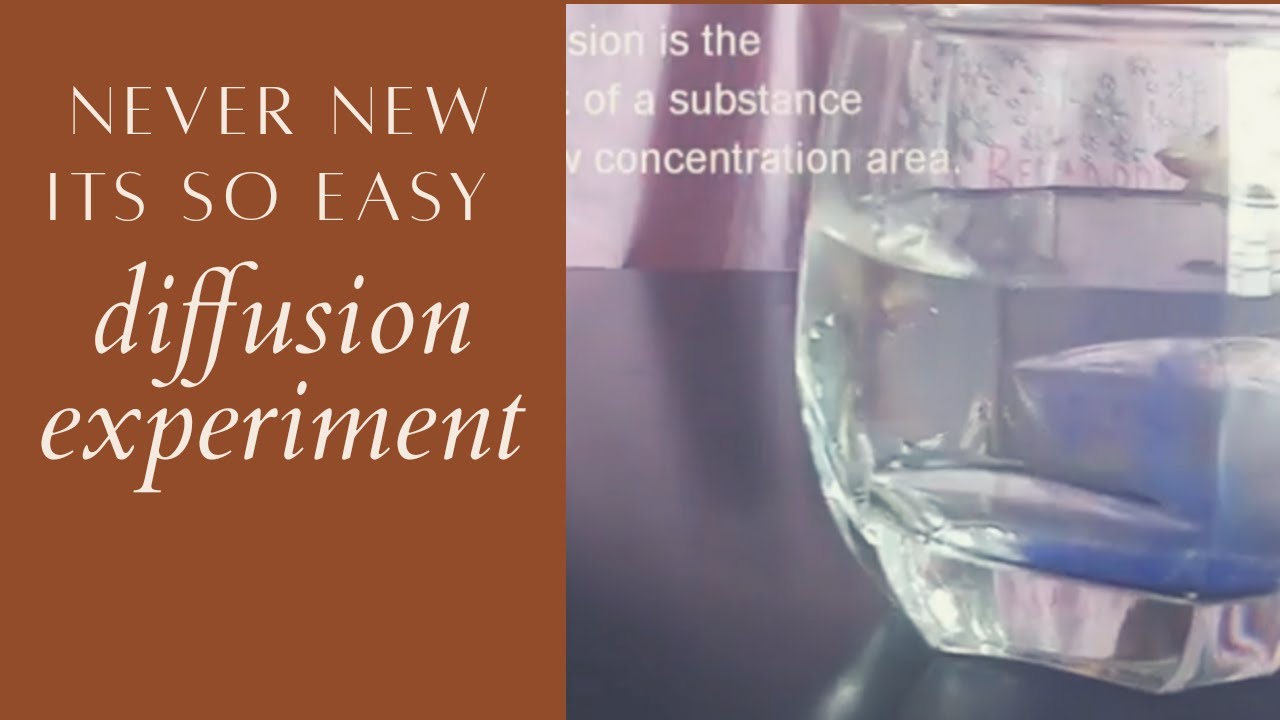 Simple experiment on diffusion #effectof temperatureondiffusion - YouTube