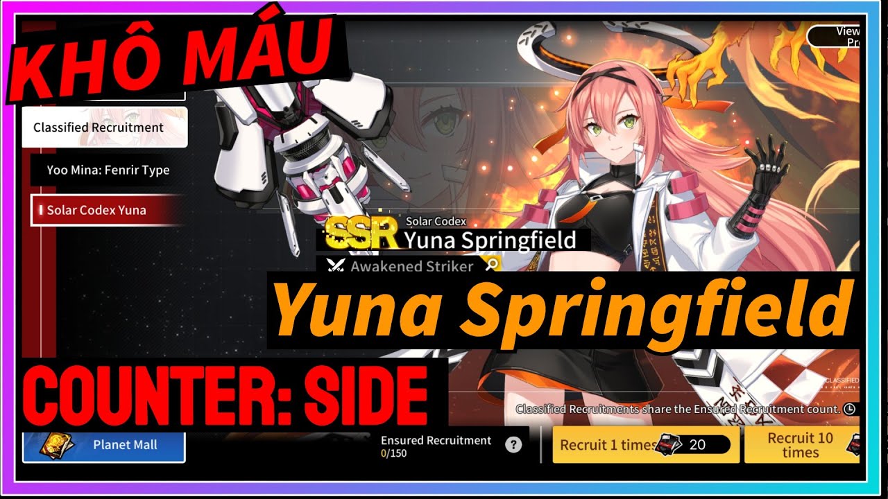 [COUNTER: SIDE] ROLL Banner YUNA SPRINGFIELD AWAKENING || Sự trở lại ...