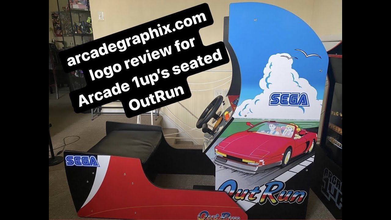 Sega logos for my Arcade 1up Seated OutRun cab - YouTube