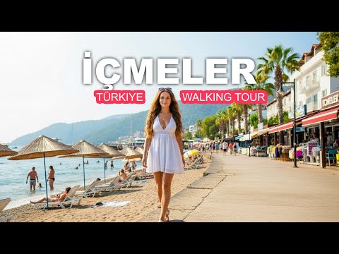 Icmeler Marmaris walking tour 4K 60 FPS. Look how BEAUTIFUL this TURKISH town is!