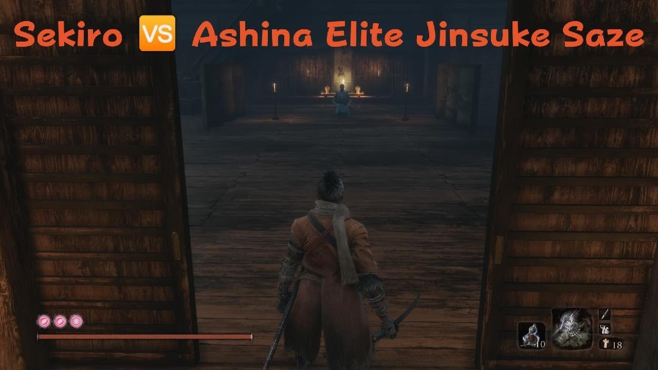 Sekiro: Shadows Die Twice 🆚 Ashina Elite Jinsuke Saze - YouTube