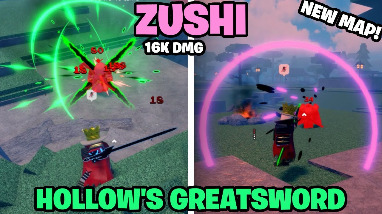 [GPO] Using Zushi and Hollows Greatsword In The NEW BR Map! - YouTube