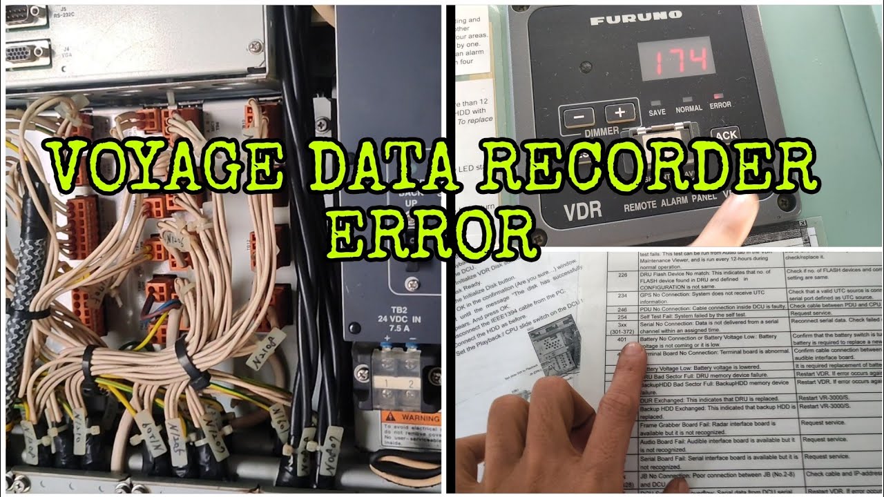 Voyage Data Recorder (VDR) | VDR troubleshooting | Furuno - YouTube