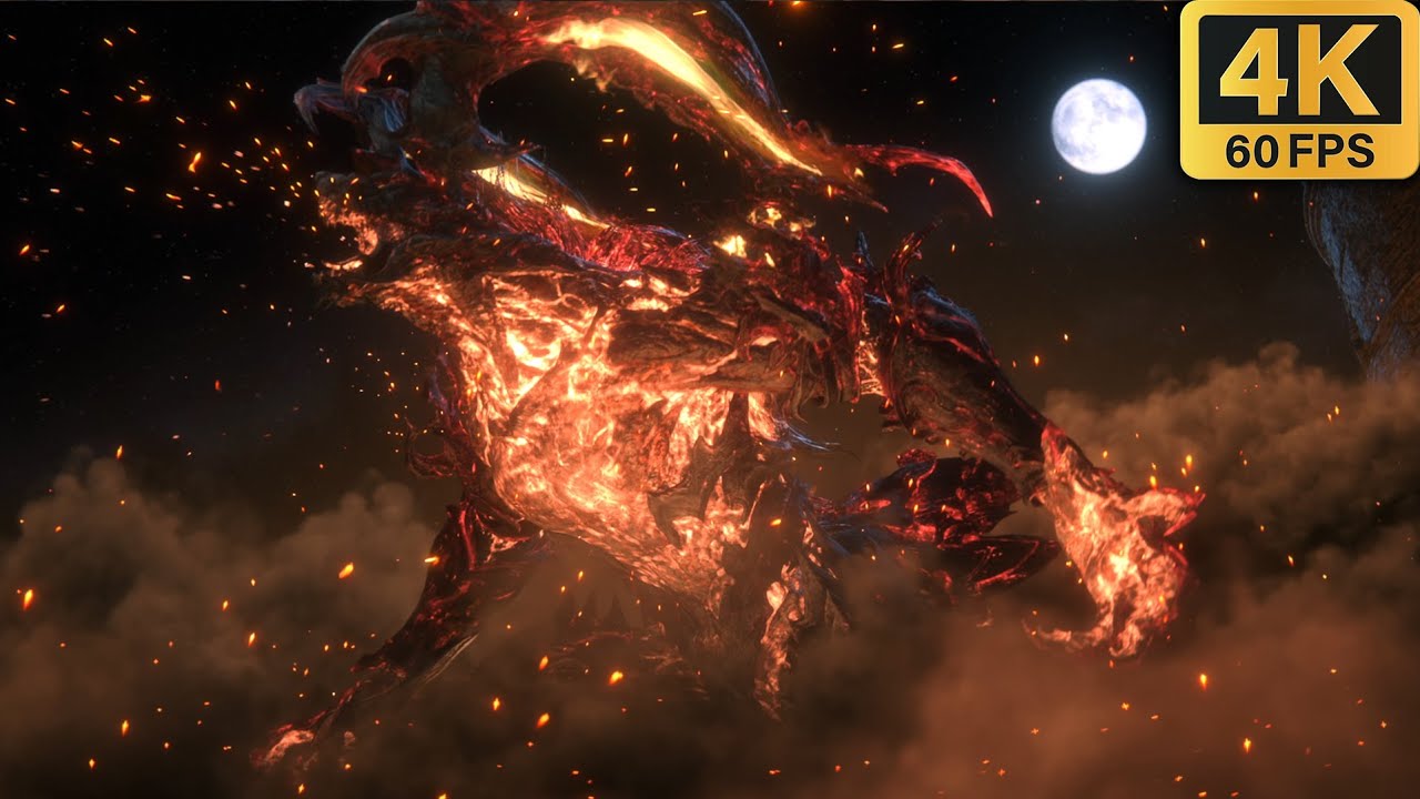 Phoenix vs Ifrit Battle Scene + Phoenix Damnation Scene FINAL FANTASY ...