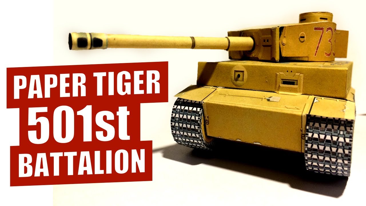 Paper tank model Tiger 1, Tiger tank model 501st battalion Africa WW2 ...
