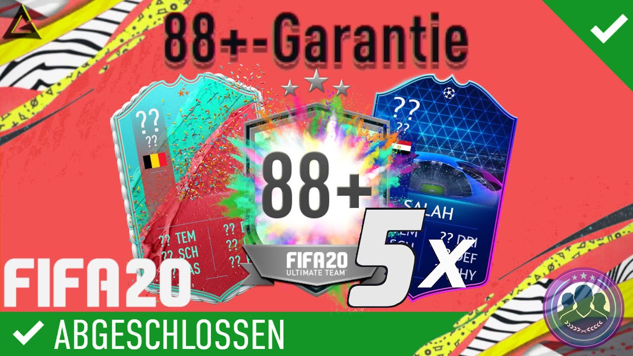 MEGA! 5X 88+ GARANTIE PACK! 😱😍 5X GUARANTEED 88+ SBC! 5X 88+-GARANTIE ...