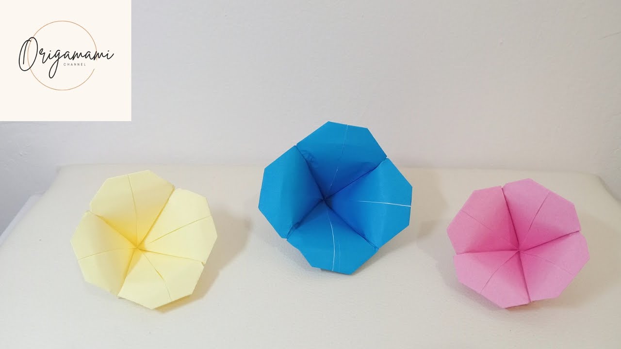 Origami Bunga | Origami Morning Glory | Origami Flower @Origamami - YouTube